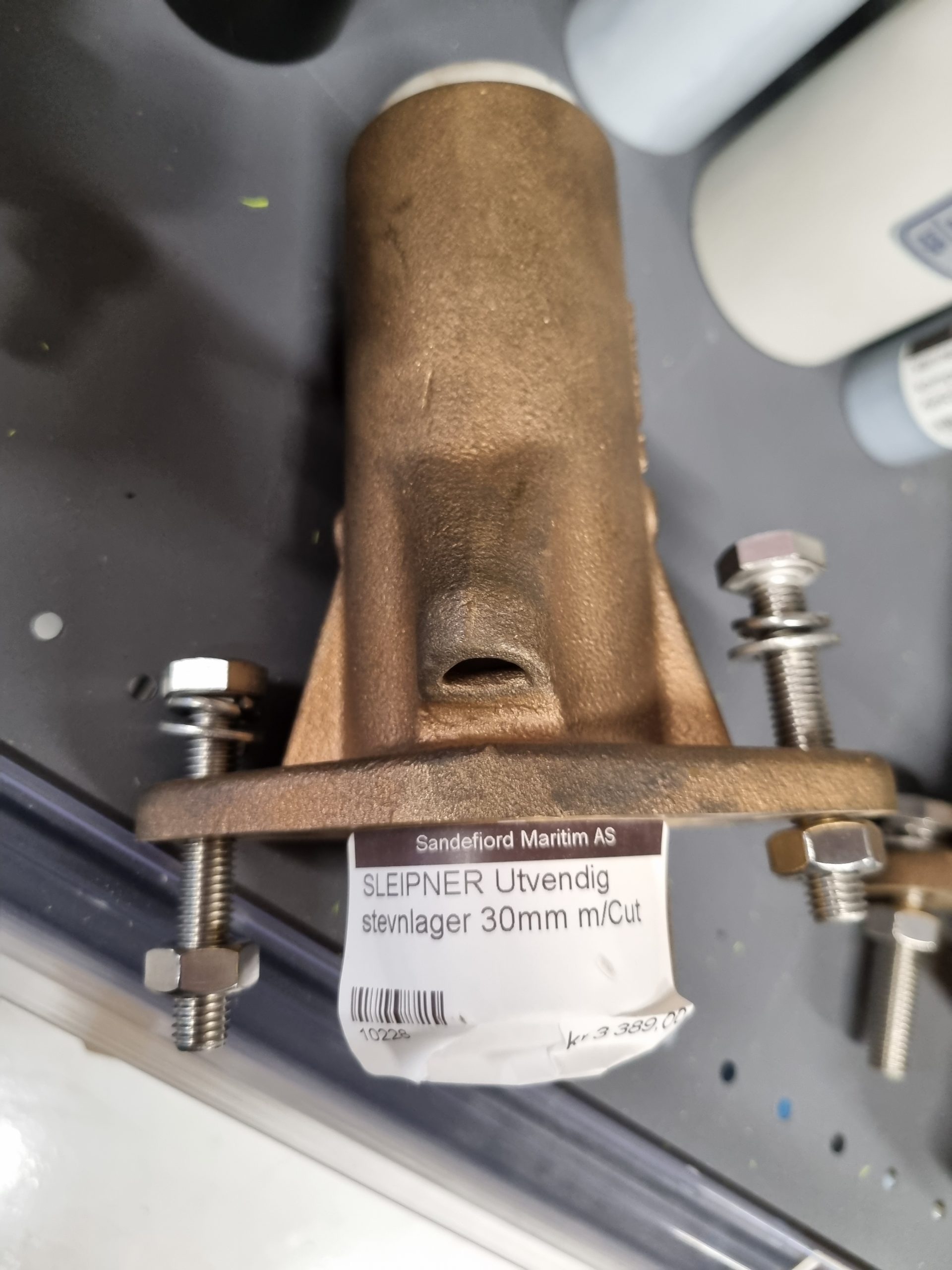 Utvendig stevnlager for aksel Ø30mm med vannsmurt lager – Sandefjord ...